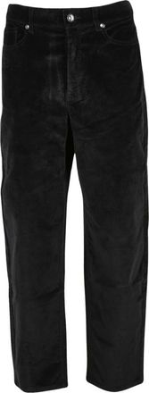 Liu Jo Pantalon Baggy en Velours - Femme - Pantalons - Noir - Taille: W28