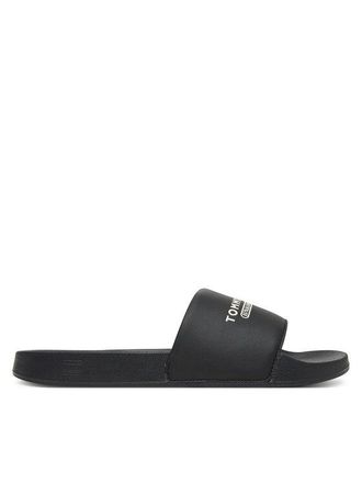 Tommy Hilfiger Pantoletten Raised Pool Slide FM0FM05761 Schwarz