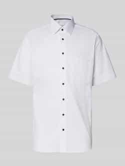 Eterna Modern Fit Kurzarmhemd mit Knopfleiste