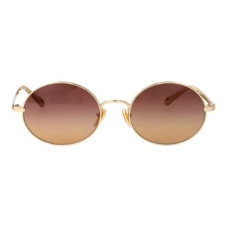 Chlo&eacute; Lunettes de soleil rondes - unisex - Accessoires - Jaune - Taille: 55 MM