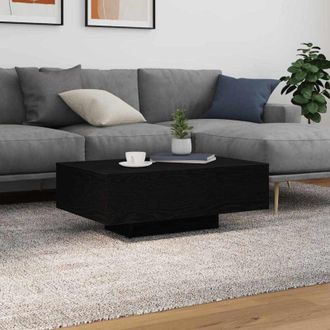 vidaXL Table Basse Ch&ecirc;ne noir 85 x 55 x 31 cm Bois ding&eacute;nierie Vidaxl