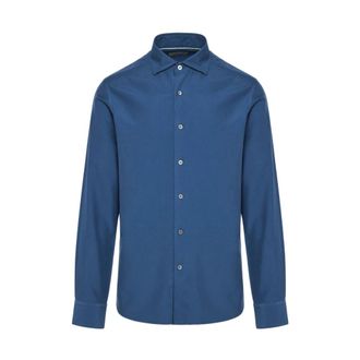 Canali Homme, Chemises, Bleu, Taille: M Camisa Sport