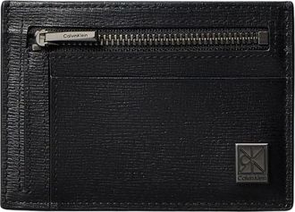 Calvin Klein Homme, Accessoires, Noir, Taille: ONE Size Porte-cartes Logo Emblem