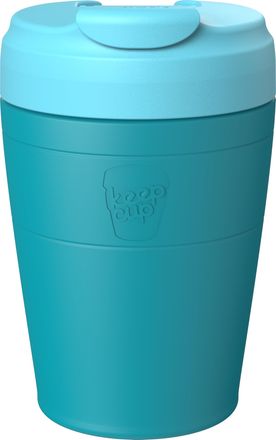 KeepCup Eden Cloud Thermobecher für Pendler, isolierter, wiederverwendbarer Kaffeebecher aus Edelstahl mit auslaufsicherem Klappdeckel, 340 ml