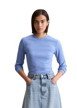 Marc O'Polo Denim Longsleeve slim aus Rippjersey