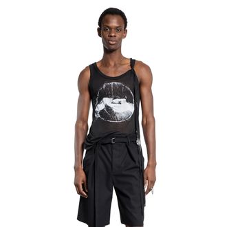Ann Demeulemeester Seva Printed Standard Tank Top