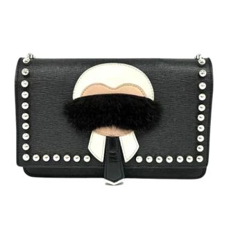 Fendi Pre-owned Leder Portemonnaies - - Pre-owned - Damen - Schwarzk - ONE SIZE