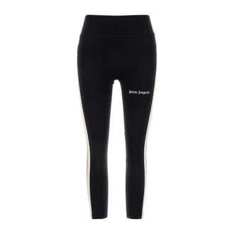 Palm Angels Femme, Pantalons, Noir, Taille: 38 FR Leggings Stretch en Nylon