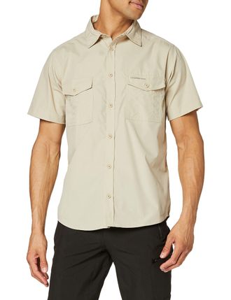 Craghoppers Herren Kiwi-Kurzarmhemd Für Wander-Shirt, Oatmeal, XXL EU
