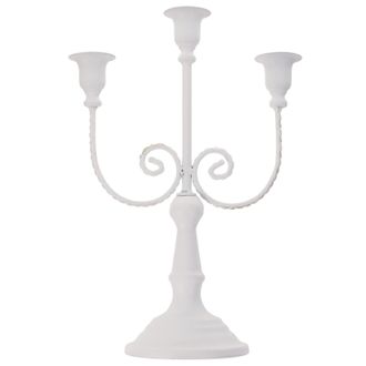 Cabilock Mehrarmiger Kandelaber Eisen Kerzenst&auml;nder Retro Vintage Stil 3-Armiger Dekorativer Kerzenhalter F&uuml;r Esstisch Hochzeit Und Heimdekoration