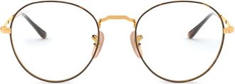 Ray-Ban lunettes de vue à monture ronde - Or