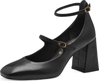 Tamaris Damen Pumps Blockabsatz Vegan; Black MATT, EU 38