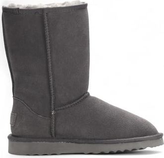 Infinity Leather Bottes Mi-Mollet en Daim et Peau de Mouton Châtain Pour Femme Dusk Bottines DHiver Fourrées à Enfiler Semelles Chaudes et Antidérapantes Chaussures Co