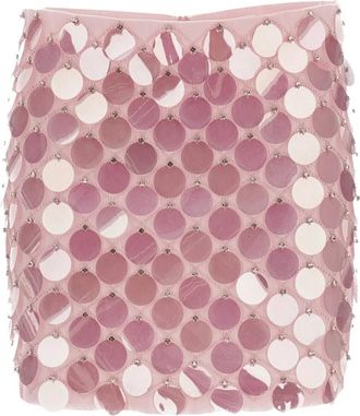 Des_Phemmes DES Phemmes, Femme, Jupes, Rose, Taille: 36 FR Mini-jupe orn&eacute;e de strass