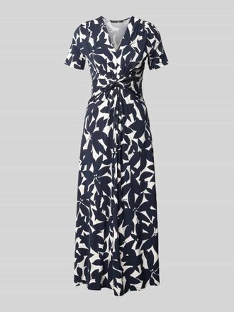 Betty Barclay Midikleid mit Knotendetail und V-Ausschnitt