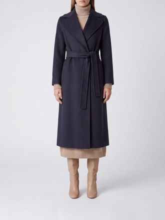 Max Mara S Max Mara Manteau long peignoir en pure laine avec ceinture