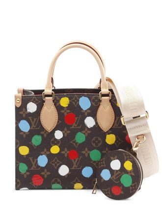 Louis Vuitton x Yayoi Kusama sac OnTheGo PM (2021-2025) - Marron