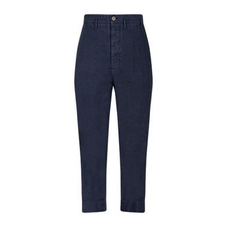 Vivienne Westwood Leinen Cropped Cruise Hose - - Trousers - Herren - Blau - L