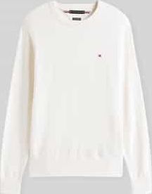 Tommy Hilfiger Regular Fit Pullover aus Baumwoll-Kaschmir-Mix