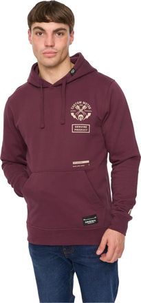 Crosshatch Moules Kapuzenpullover f&uuml;r Herren (Weinrot)