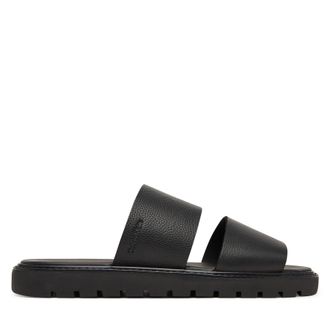 Calvin Klein Pantoletten Calvin Klein Sq Molded Sandal Db Lth HM0HM02234 Schwarz