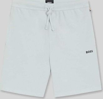 HUGO BOSS Regular Fit Sweatshorts aus Baumwoll-Mix