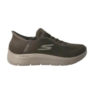 Skechers Brauner Flex Strick Sneaker - - Shoes - Herren - Braun - 44 EU