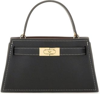 Tory Burch Womens Lee Radziwill Petite Bag Black Leather Shoulder