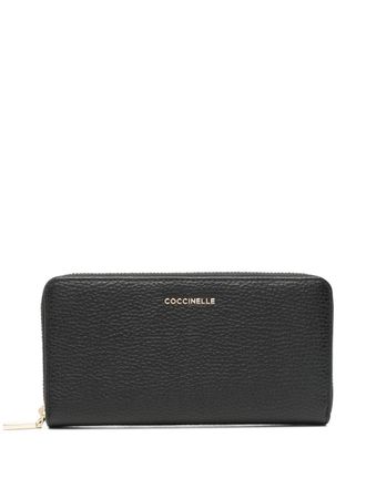 Coccinelle Metallic Soft Portemonnaie - Schwarz