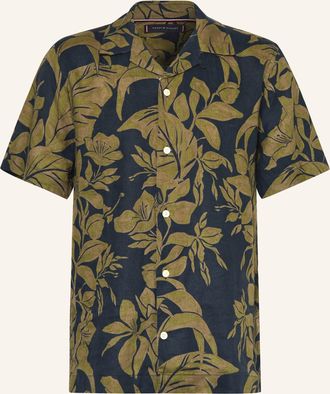 Tommy Hilfiger Resorthemd Regular Fit Aus Leinen blau