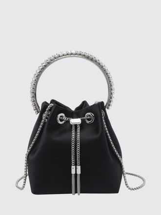 Jimmy Choo London Mini sac Bon Bon en satin avec cristaux et anse bijou