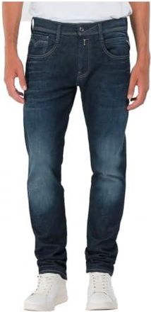 Replay Herren Jeans Anbass Slim-Fit Hyperflex mit Stretch, Bleu (Dark Blue 007-6), 30W / 30L