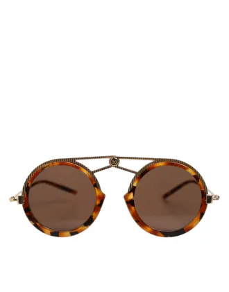 Dolce & Gabbana Womens Gold Havana Frame Dg Fatto A Mano Eyewea Sunglasses