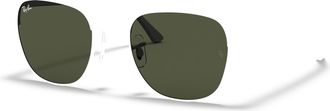 Ray-Ban Sonnenbrillen Black On Gold Fassung Glas Polarisiert 51-21