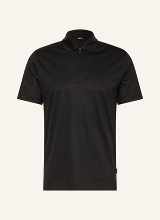 HUGO BOSS Jersey-Poloshirt Paras schwarz