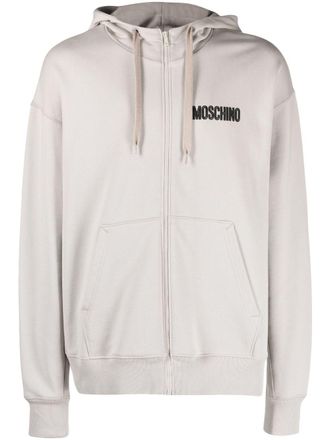 Moschino Hoodie mit Teddy-Motiv - Grau