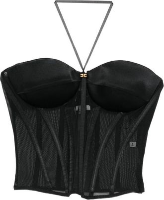 Elisabetta Franchi Mesh Corset Top