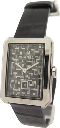 Chanel Uhr - NEUE CHANEL BOYFRIEND H6128 SAMMLER QUARZ STAHL AL - Gr. unisize - in Silber - f&uuml;r Damen