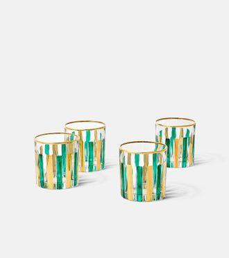 Les-Ottomans Set aus vier Tumbler-Gl&auml;sern