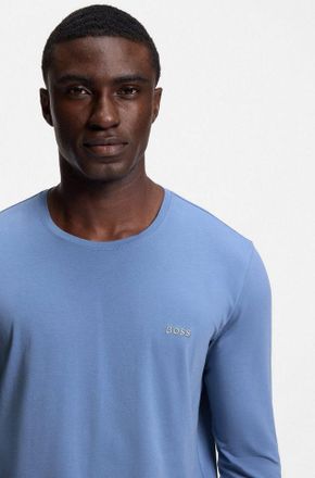 BOSS Langarmshirt Mix&Match LS mit Logoschriftzug