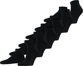 Falke Happy Multipack M Sn coton unies lot de 6 paires, Chaussettes basses Homme, Noir Black 3000, 43-46