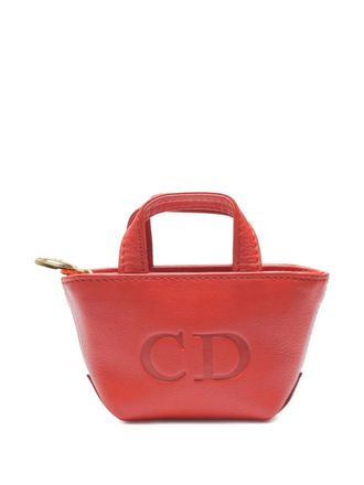 Dior 1990s Mini-Tasche mit Logo - Rot