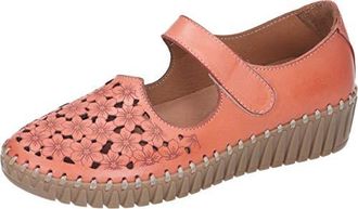 Manitu Chaussons pour Femme Basket, Orange, 40 EU