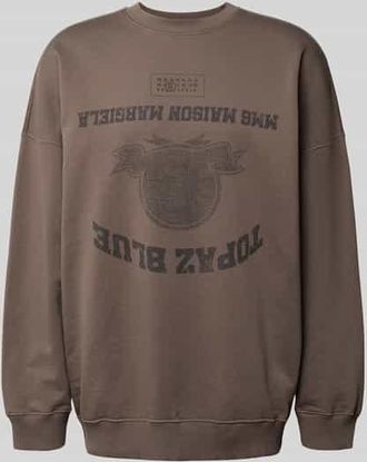 Maison Margiela Oversized Sweatshirt mit Logo-Print