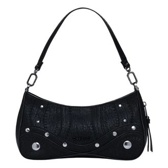Desigual Femme, Sacs, Noir, Taille: ONE Size Embro Patch Alsacia Bag