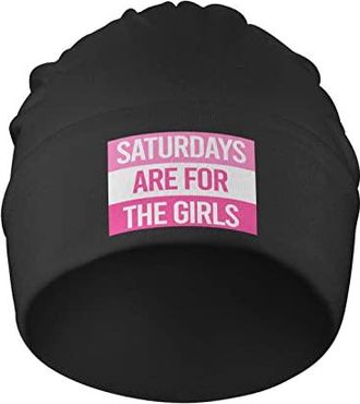 Generic Femme Homme Hiver Chapeaux Le Samedi Est R&eacute;serv&eacute; Aux Filles Bonnets De Ski Doux Bonnets Tricot&eacute; Chaud Bonnet dhiver pour Cyclisme Hiver Quotidien