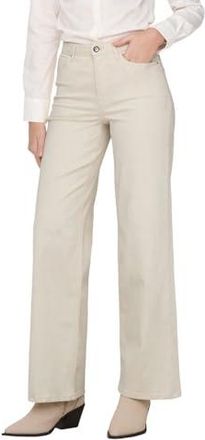 Only Jean &agrave; Jambe Large ONLMADISON Taille Haute Wide Leg Fit Jeans Ecru XL 32 Ecru XL / L32