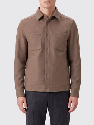 Herno Surchemise en m&eacute;lange de viscose avec col classique et poches