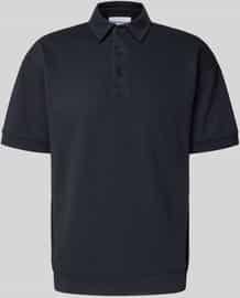 Lindbergh Oversized Poloshirt mit Polokragen und Label-Detail