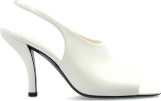 Toteme Sandalen mit konturierter Peeptoe-Slingback-Form - - Shoes - Damen - Wei&szlig; - 36 EU